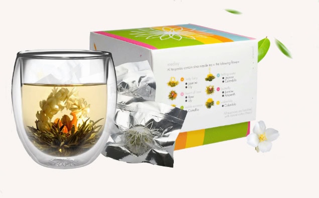 Blooming Tea | Elegant Glassware & Herbal Flower Tea Baths | Teaposy